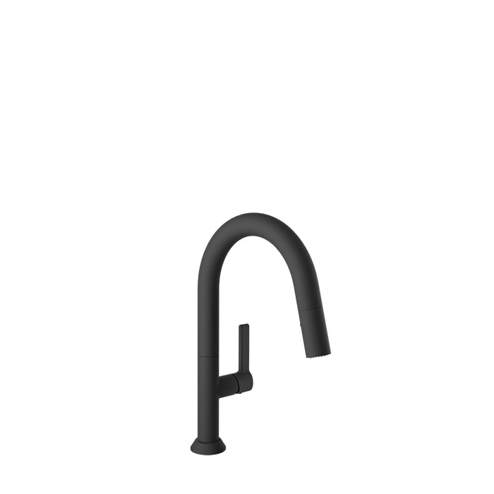 ARTE H13 Single-hole bar / prep kitchen faucet with 2-function pull-do ...